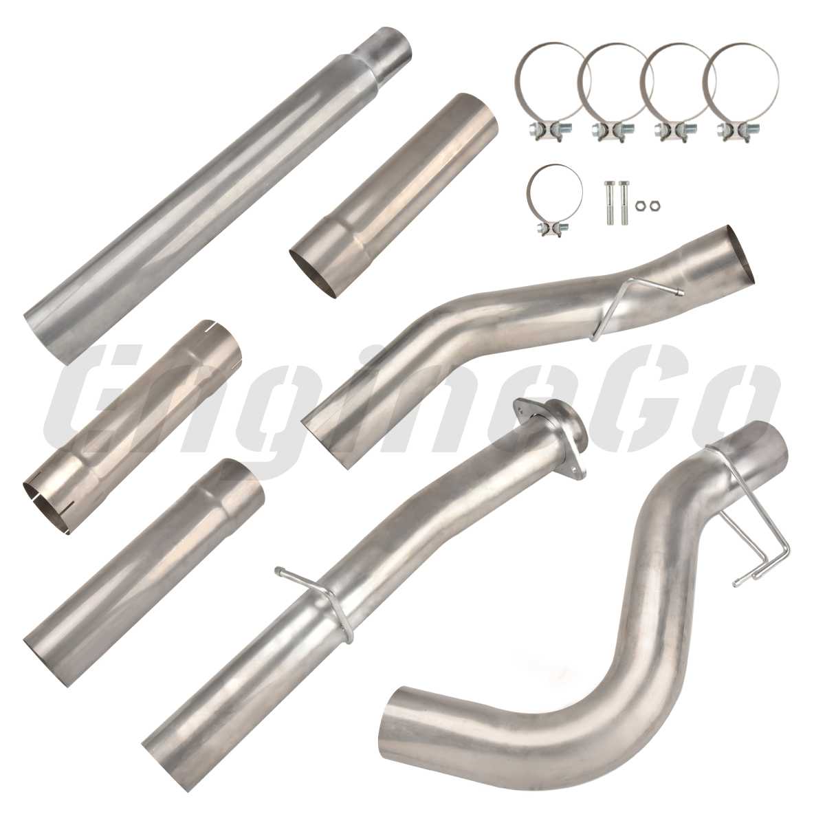 EngineGo 6.4L Powerstroke Downpipe-back DPF Delete Pipe 5" for 08-10 ...
