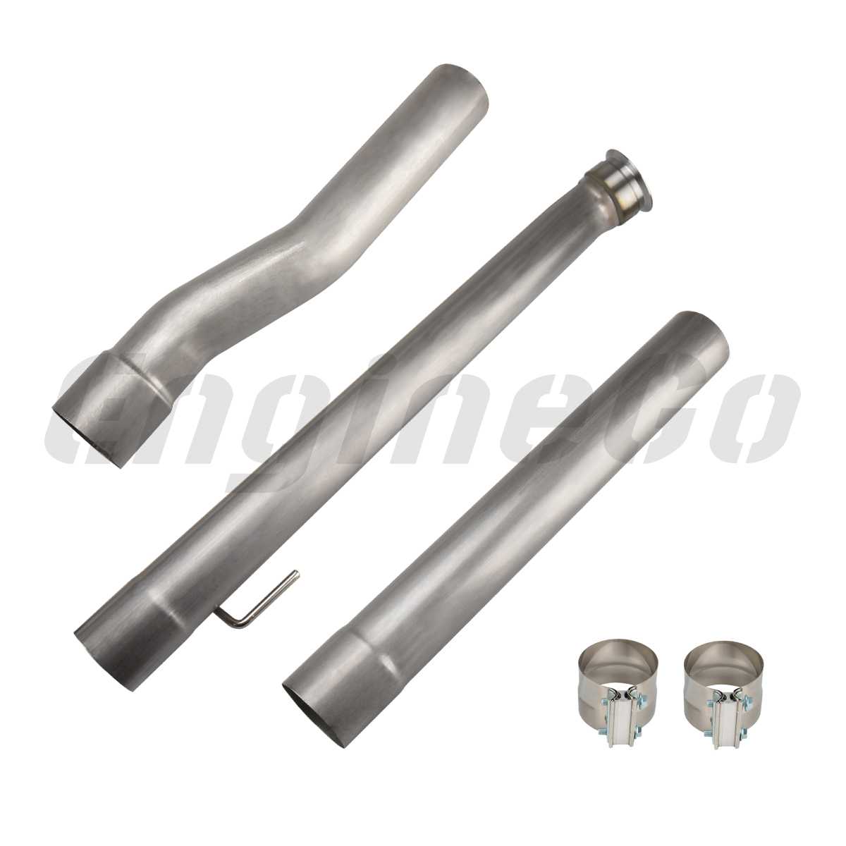 EngineGo 6.7L Cummins DPF & Cat Delete Pipe 4" for 19-21 Dodge Ram 2500 ...