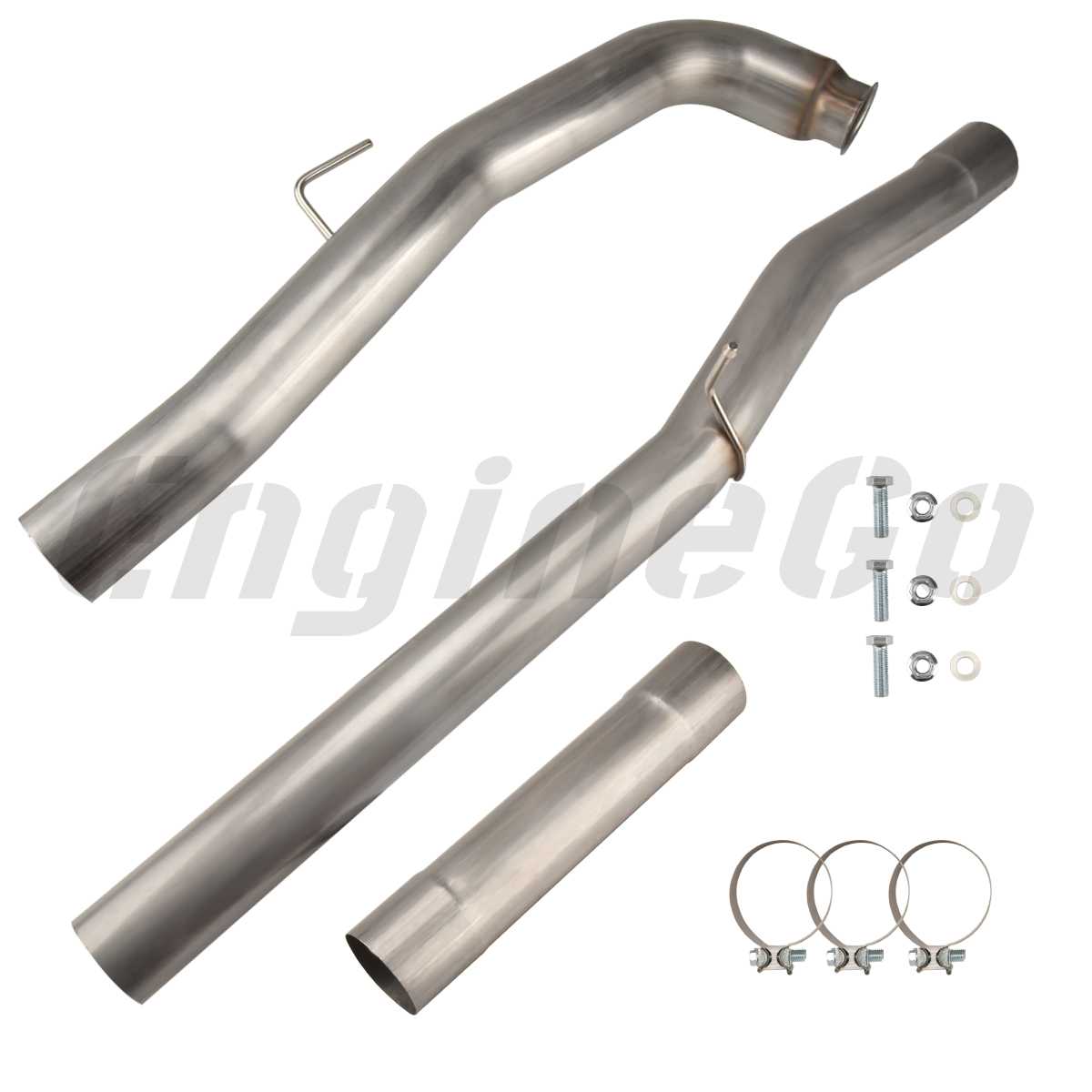 EngineGo 6.6L Duramax LML DPF & Cat Delete Pipe for 11-15 Silverado/Sierra 2500HD/3500HD
